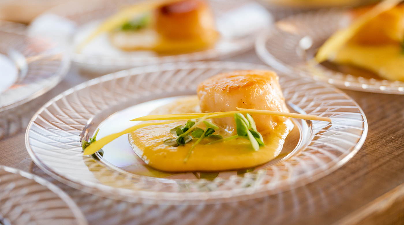 Seared Scallops with Sweet Corn Nage - Shamrock Foods